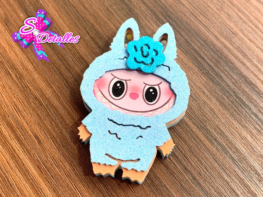CMS10154 - Shaker de 5cm x 7cm - Labubu Azul – SDetalles