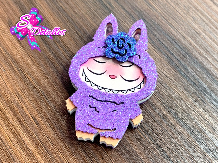 CMS10151 - Shaker de 5cm x 7cm - Labubu Morado – SDetalles