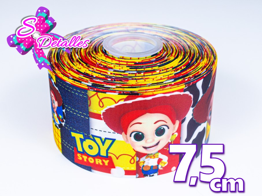 LBP07137 - Listón Estampado de 7,5 cm - Toy Story (por metro) – SDetalles