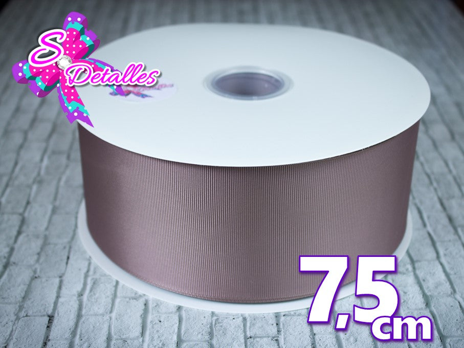 LBU07186 - Liston Barrotado de 7,5 cm - Chocolate Chip (por Metro ...