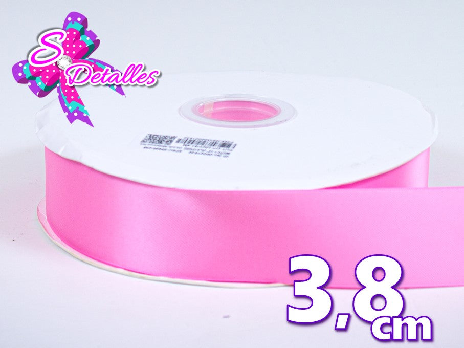 LDS50025 - Liston Doble Satinado de 3,8 cm - Rosa Geranio (por metro ...